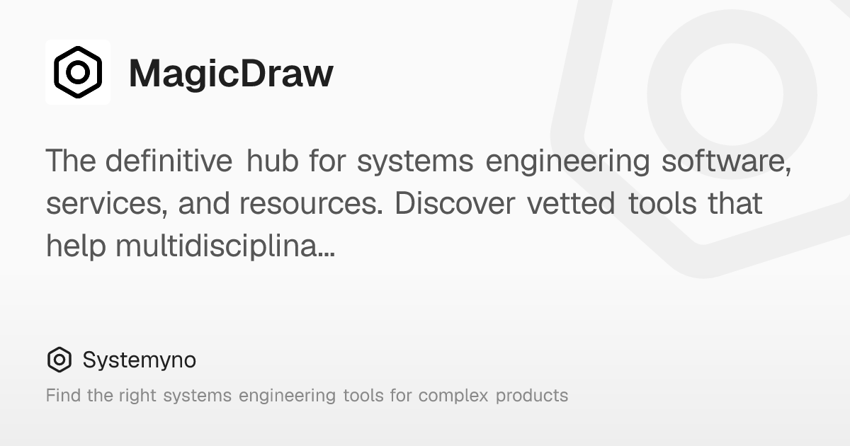 MagicDraw: Award-winning tool for business, software, and system ...