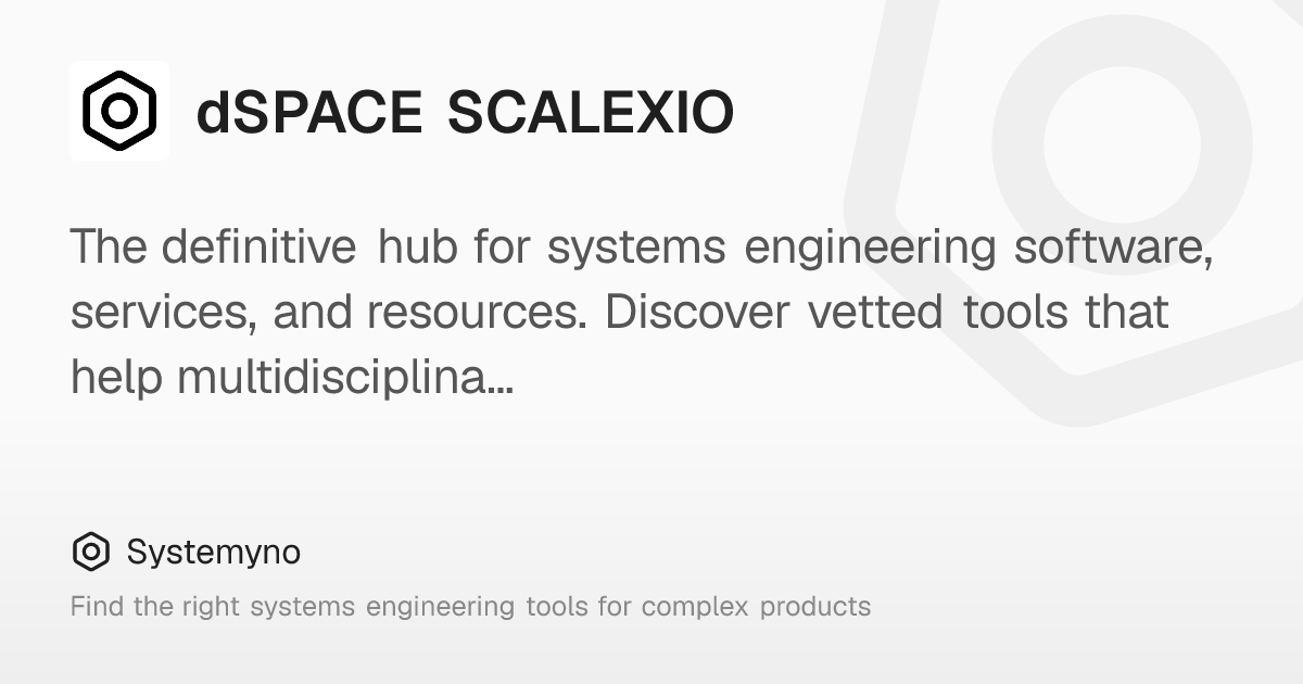 dSPACE SCALEXIO: Modular real-time platform for ECU development and ...